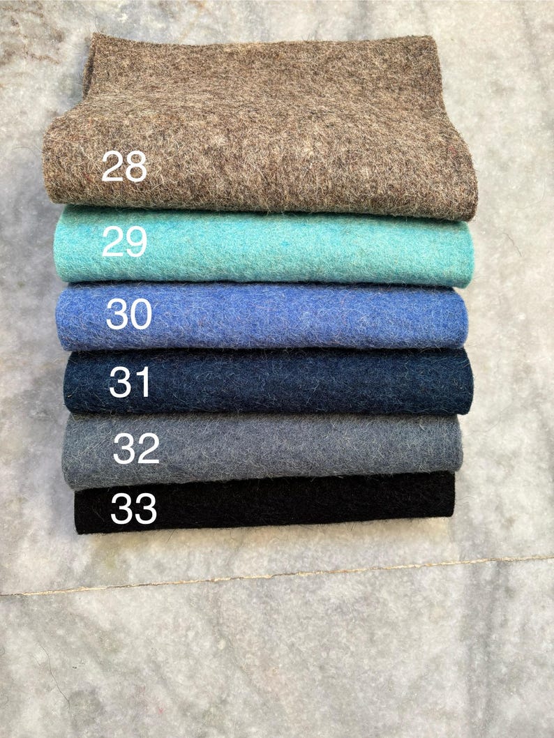 3mm Wool Felt Sheet – Thick Pure Wool Felt for Crafts, High-quality ...