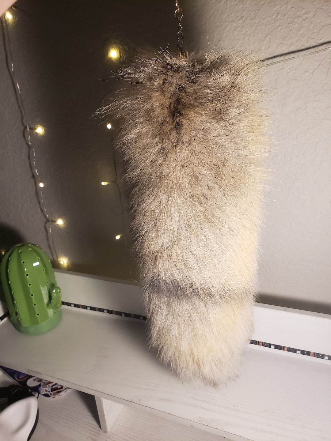Light Fluffy Coyote Tail With Keychain - Etsy