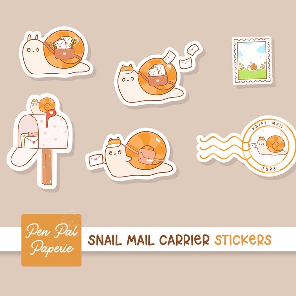 Snail Mail Stickers - Etsy