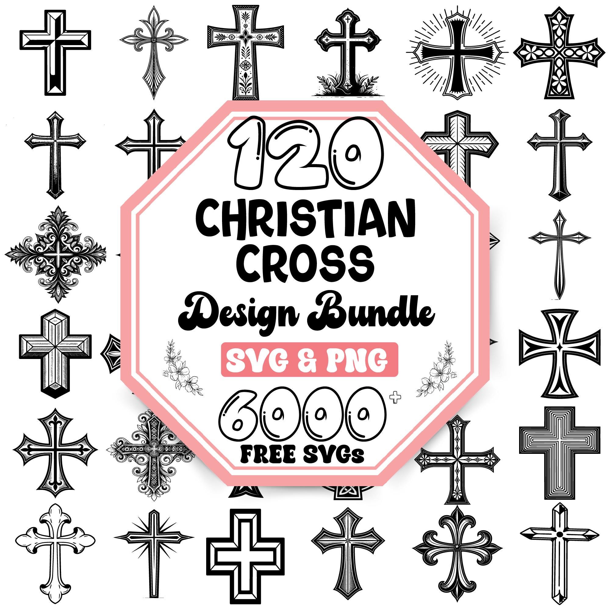Christian Cross Svg Bundle |grunge Cross Svg |jesus Cross Svg |cross ...
