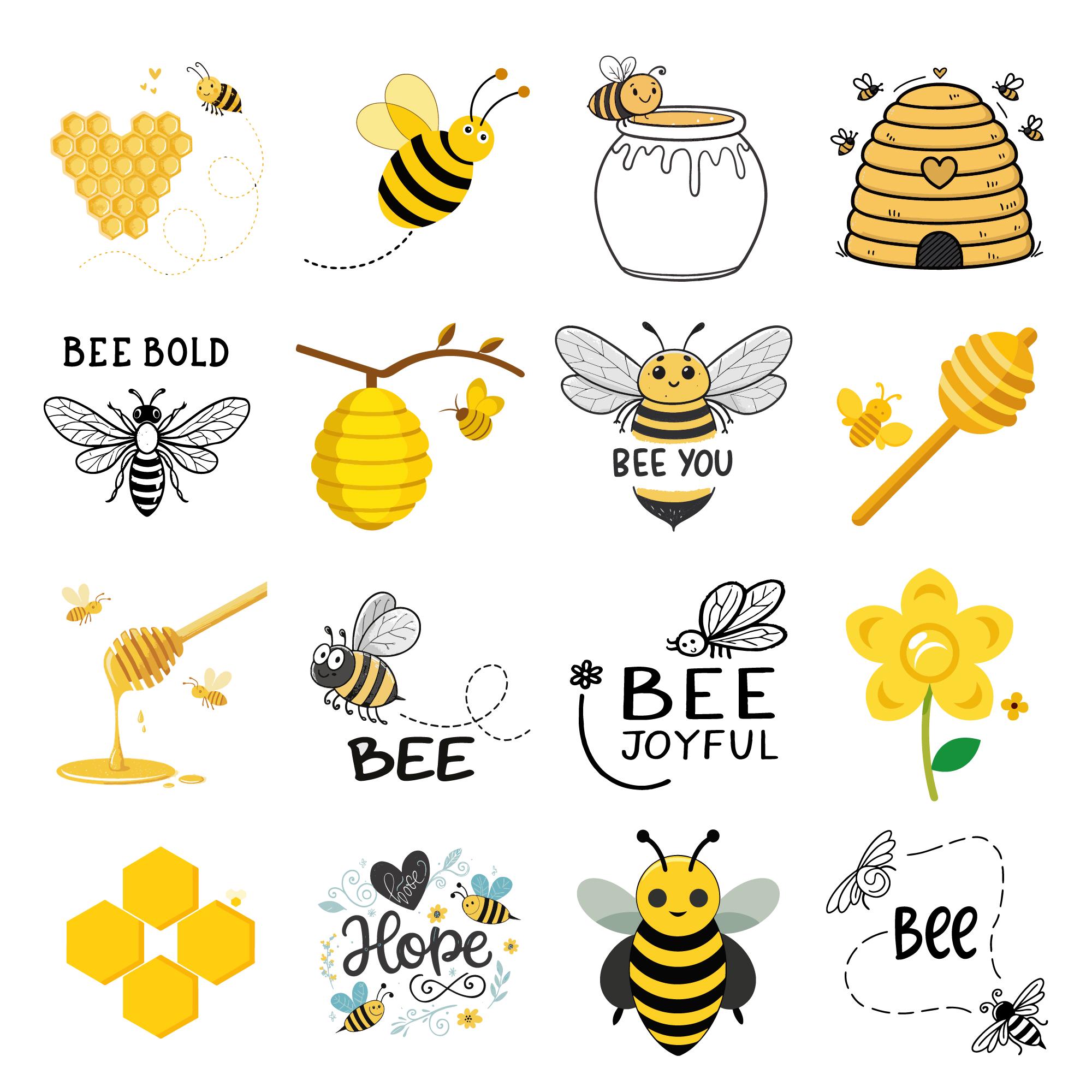 Bee SVG Bundle | Queen Bee, Honeycomb Designs (digital Download) - Etsy