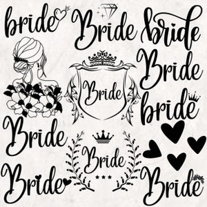 Bride Svg Bride Svg Bundlebride to Be Svgbride Pngprintable Bride ...