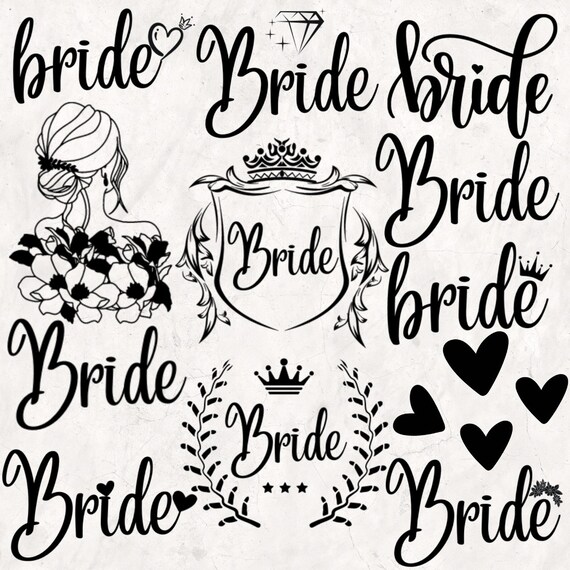 Bride Svg Bride Svg Bundlebride to Be Svgbride - Etsy