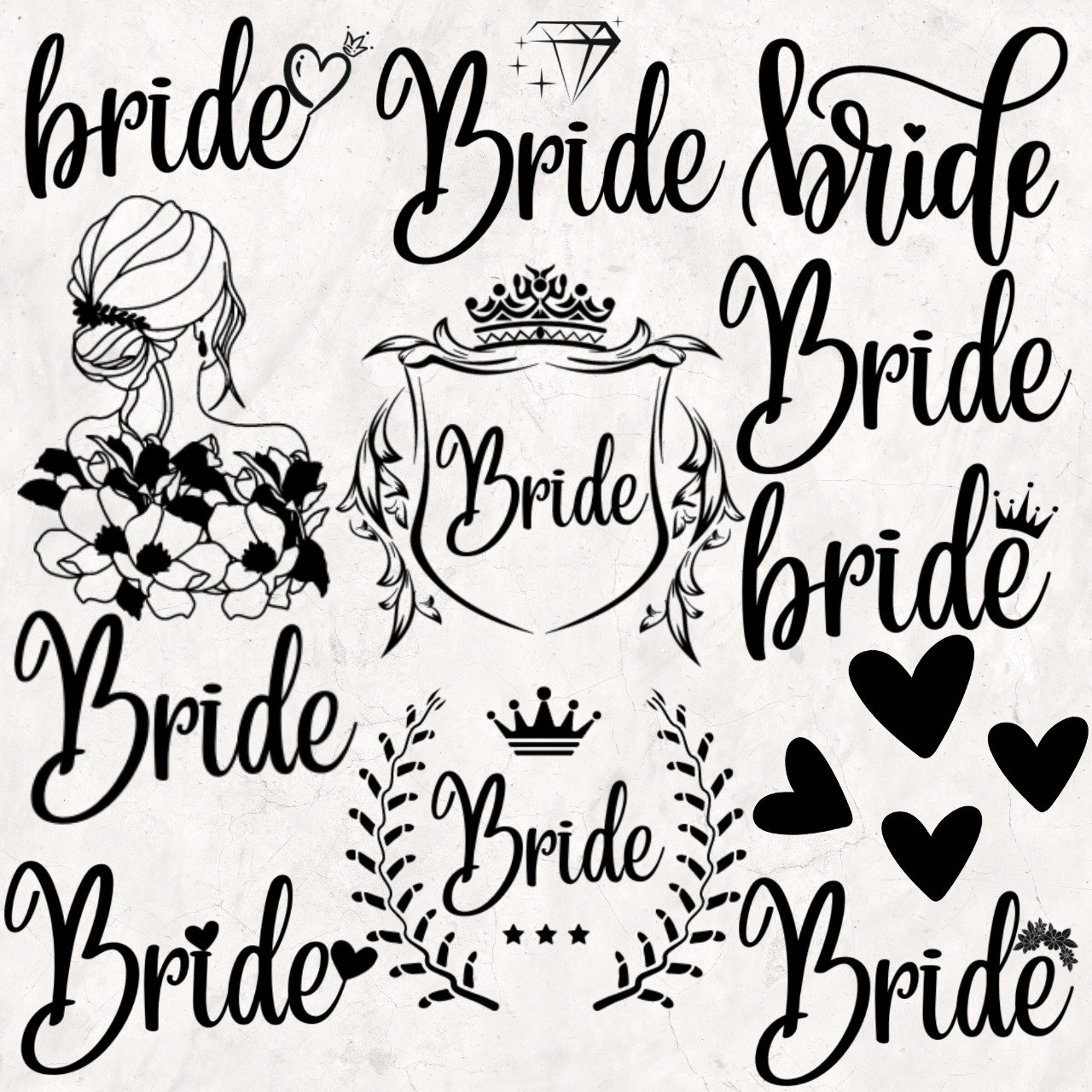 Bride Svg Bride Svg Bundlebride to Be Svgbride Pngprintable Bride ...