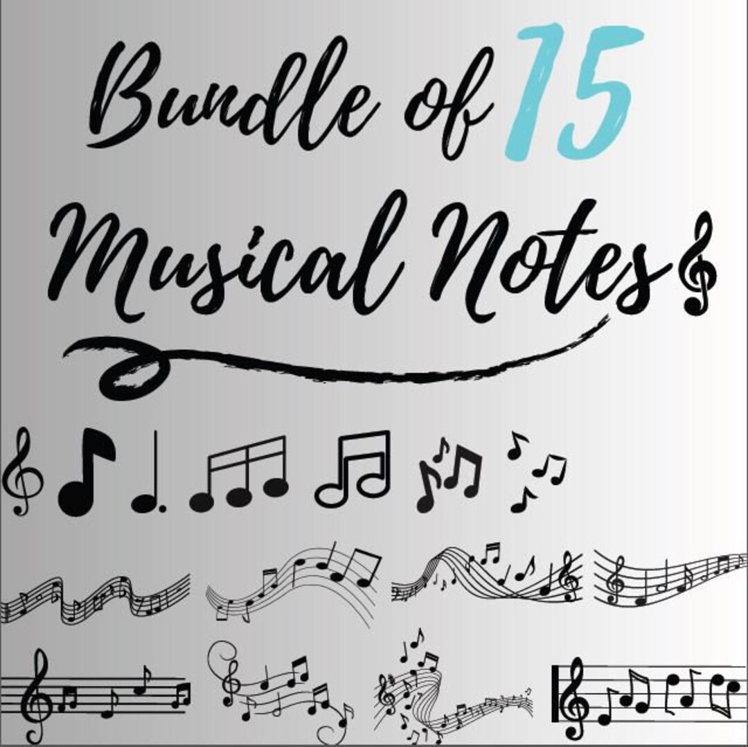 Musical Notes Digital Print Musical Notes Digital Design Musical Notes ...