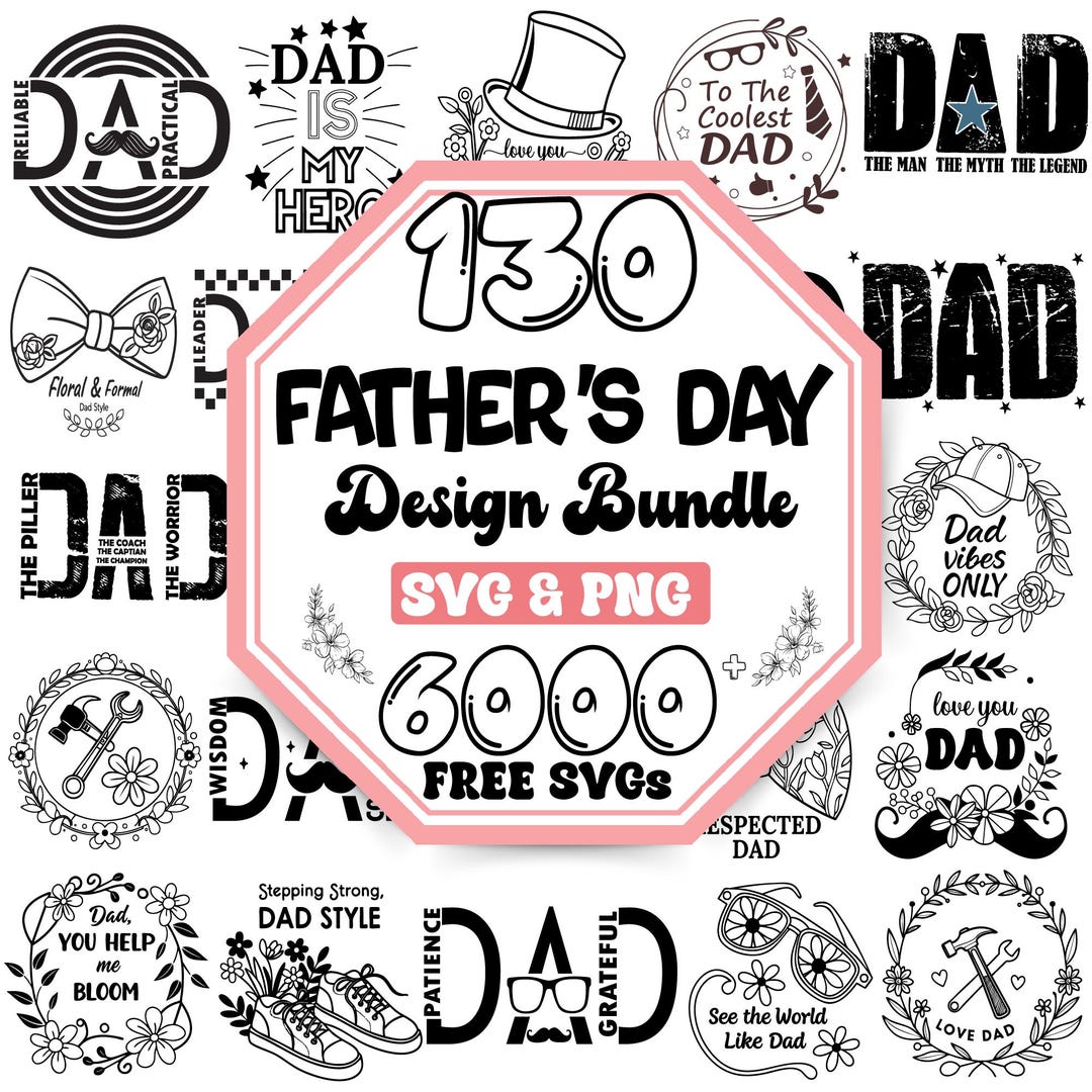 Fathers Day Svg Bundle |happy Fathers Day Svg |grandpa Svg |dad Day Svg ...