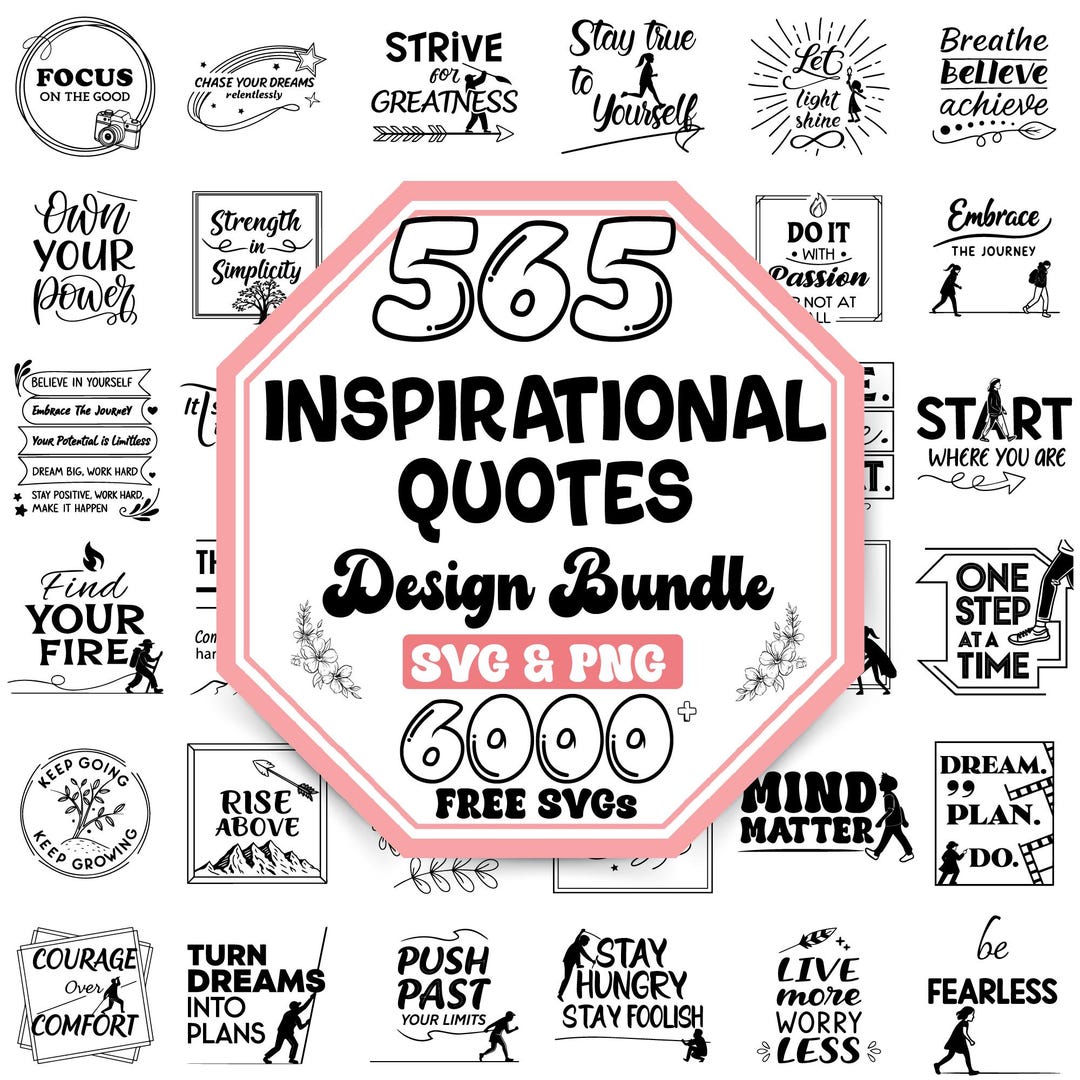 Inspirational Quotes Svg Bundle | Motivational Quotes Svg Bundle ...