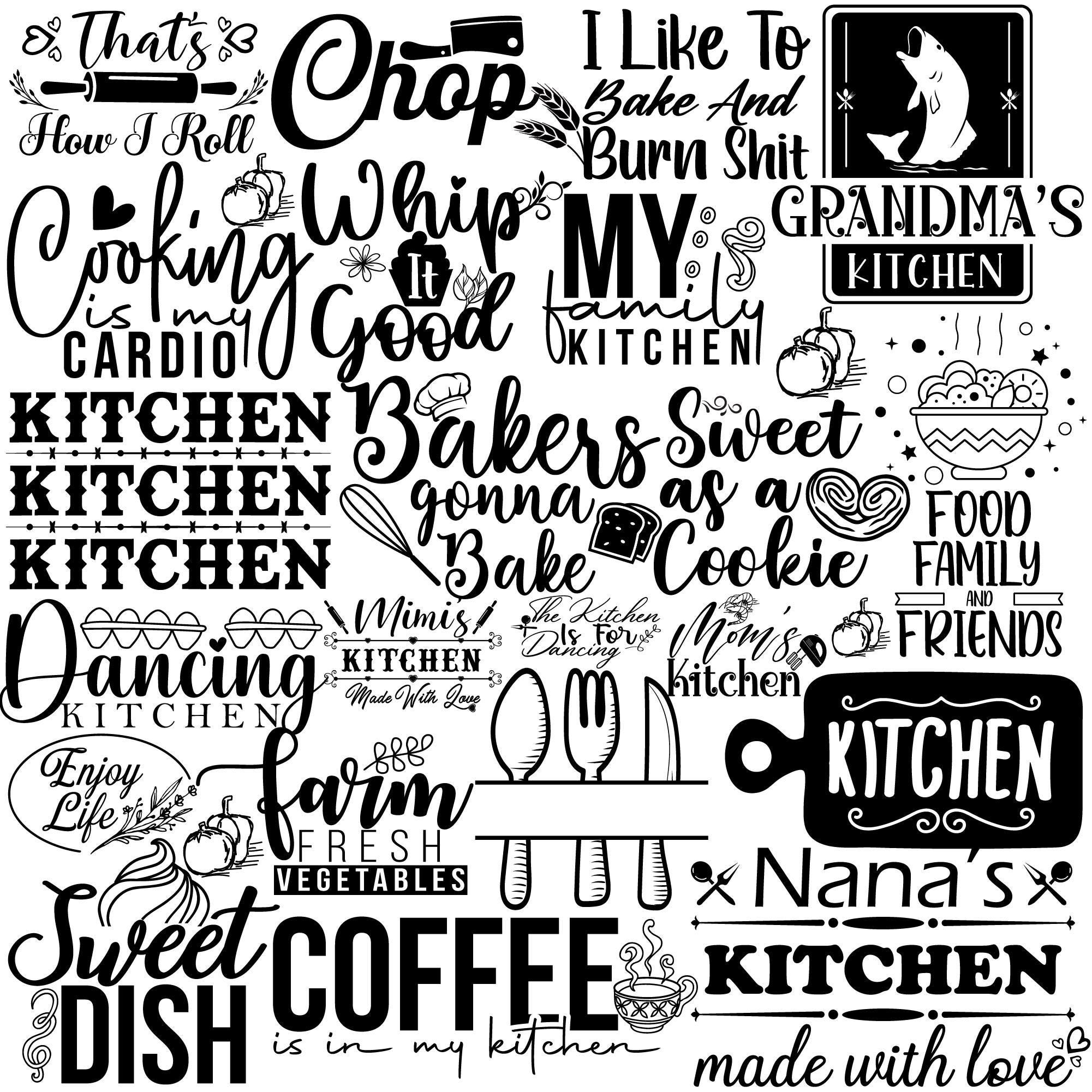 Kitchen Designs Svg | Cutting Board Svg | Kitchen Towel Svg | Pot ...