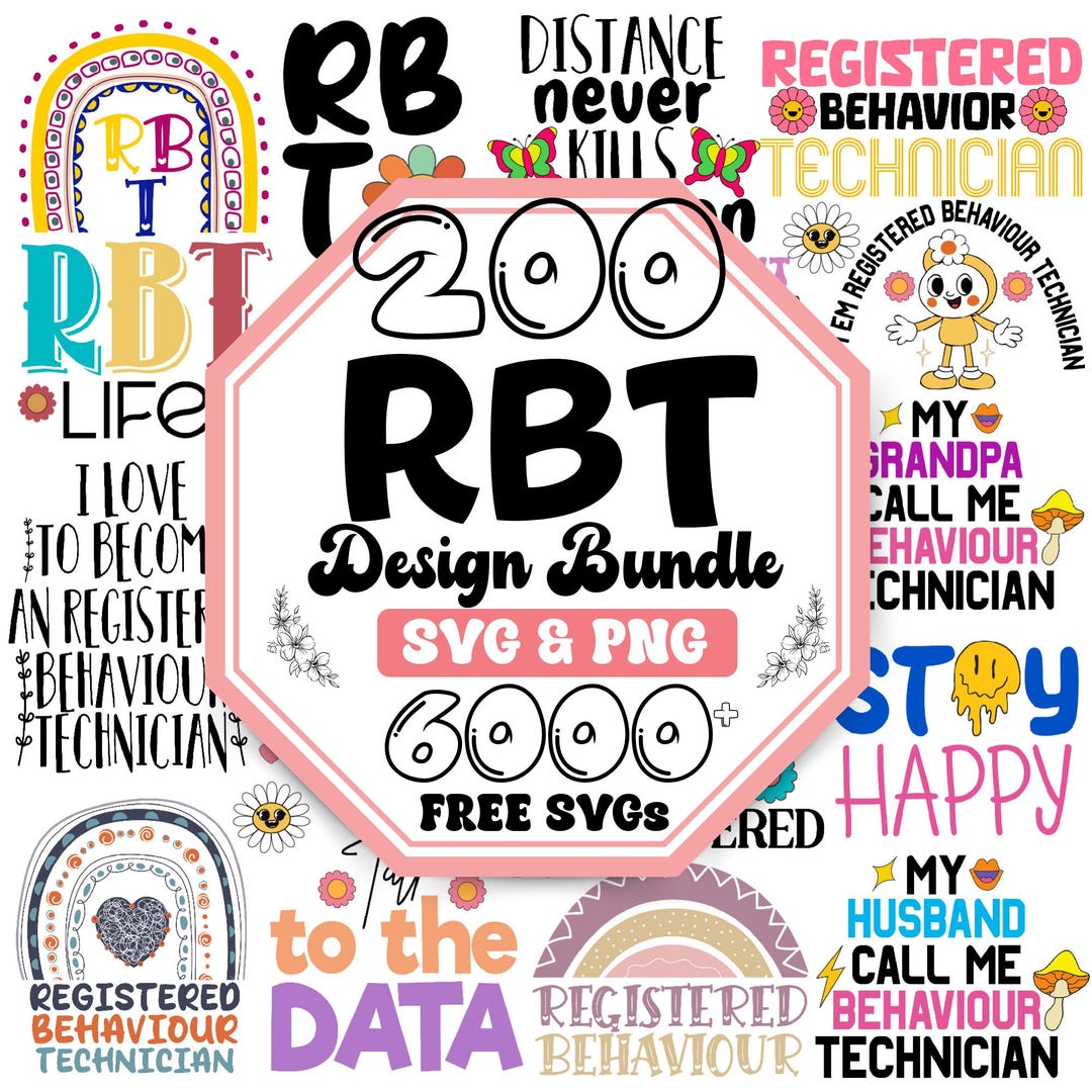 RBT SVG Bundle: Behavior Technician Designs (digital Download) - Etsy