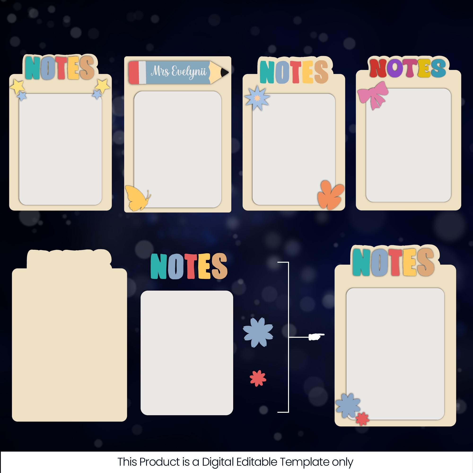 Teacher Notepad Laser Cut SVG Bundle: Desk Note Holder (digital ...