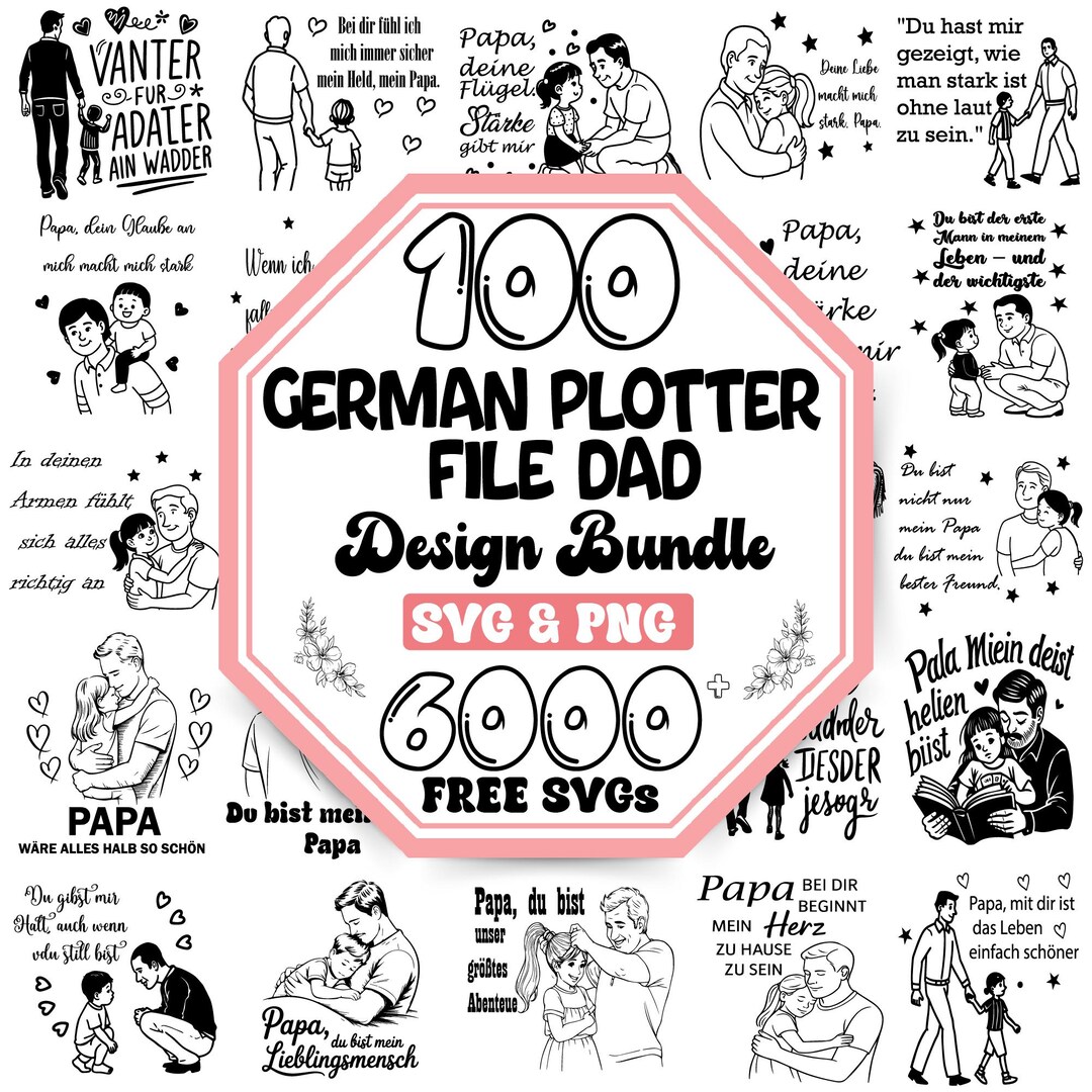 German Dad SVG Bundle: Father's Day Sayings, Quotes | General Design ...