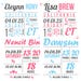 Baby Stats Chart SVG Bundle: Birth Announcement Designs (digital ...