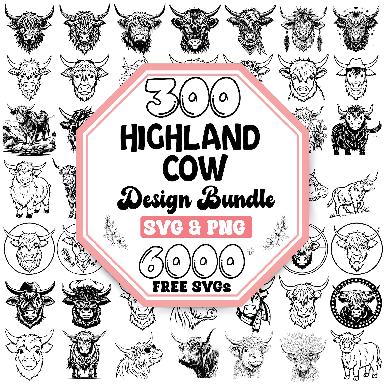 Highland Cow Svg | Highland Cow Png |highland Cow Head Svg Cow Svg ...