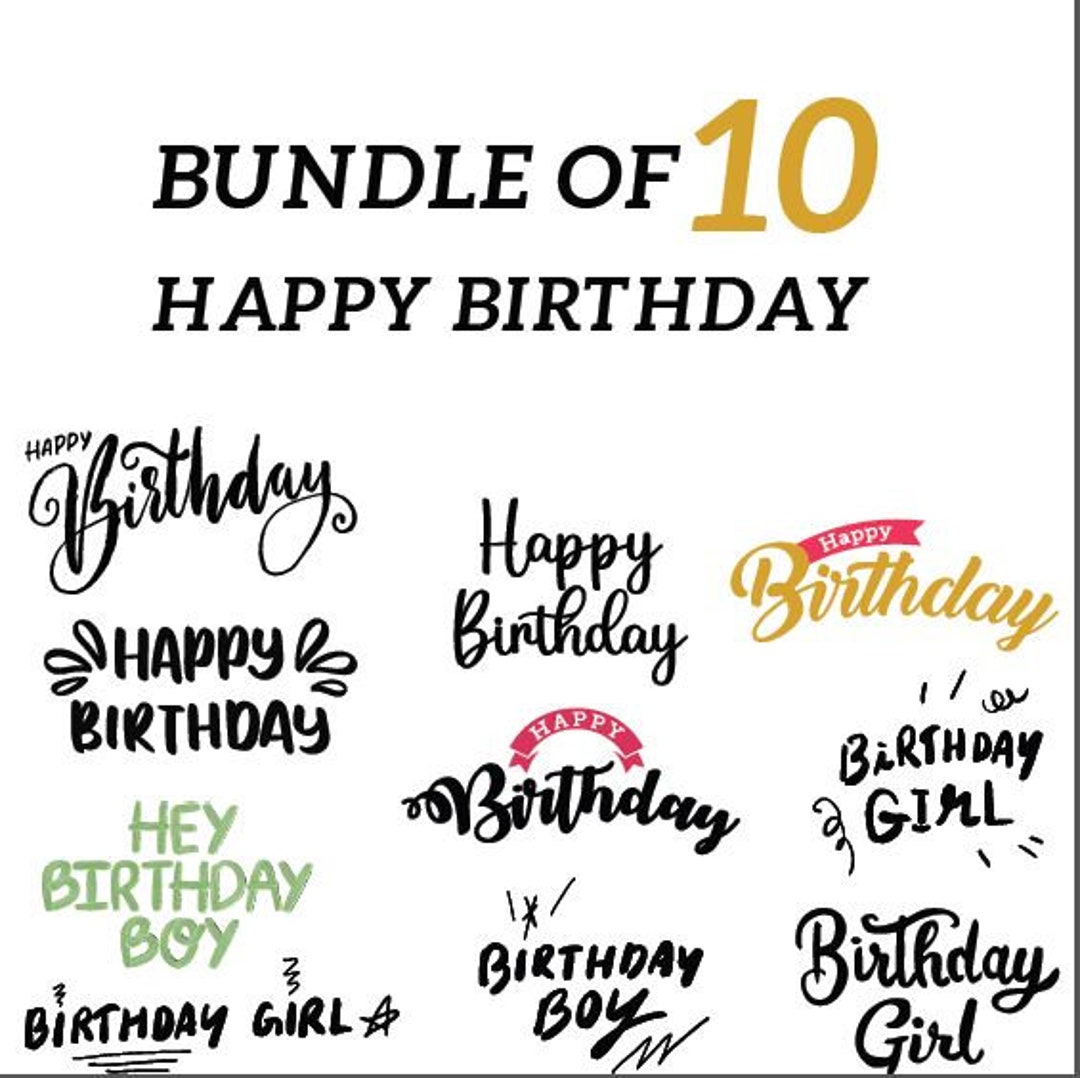 Happy Birthday Digital Print Happy Birthday Digital Design Happy ...