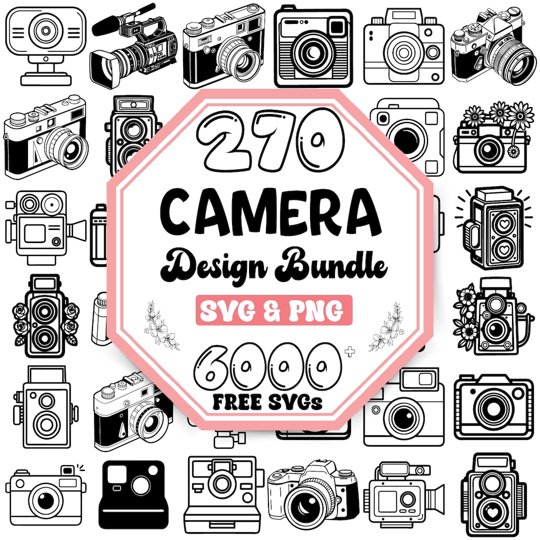Camera Svg Bundle |photography Svg |camera Frame Svg |camera Len Svg ...