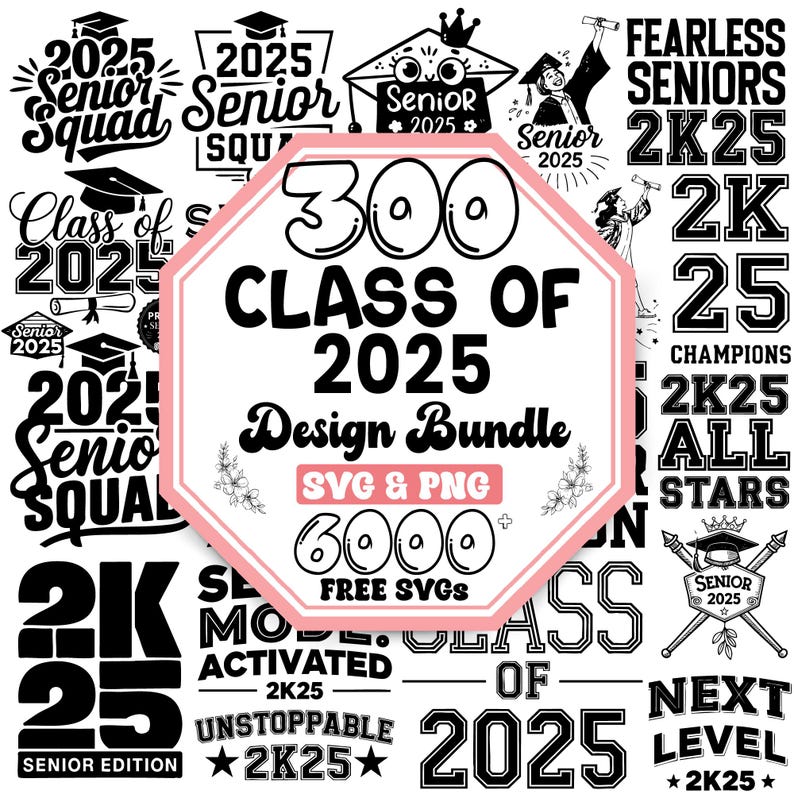 Senior 2025 SVG Bundle: Graduation Shirt Designs (digital Download) - Etsy