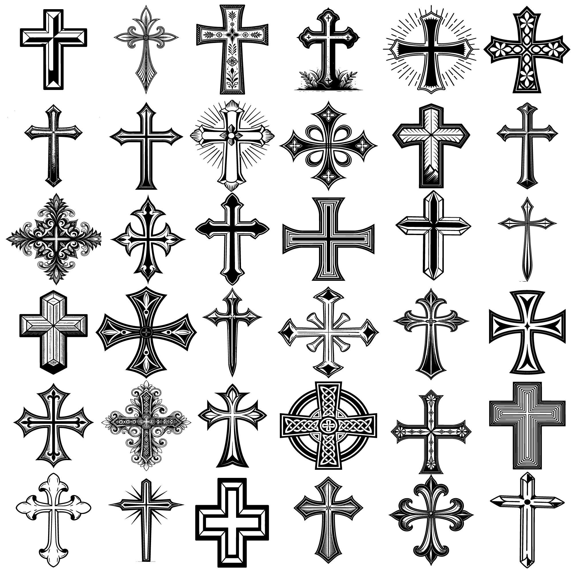 Christian Cross Svg Bundle |grunge Cross Svg |jesus Cross Svg |cross ...