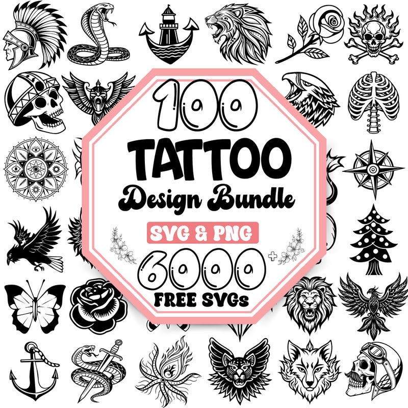 Custom Floral Tattoo Stencils - Etsy