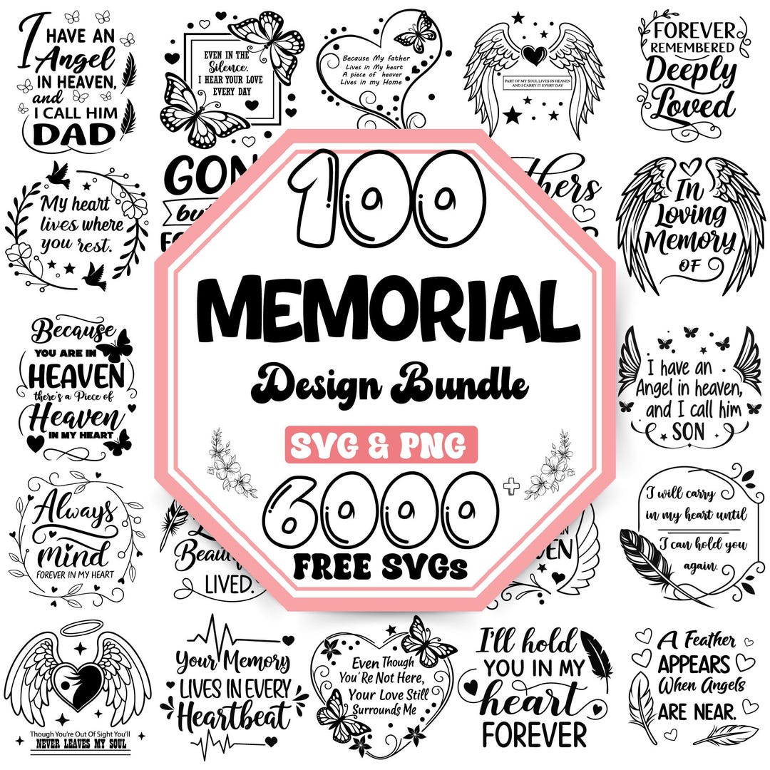 Memorial SVG Bundle: Memory Quotes (digital Download) - Etsy