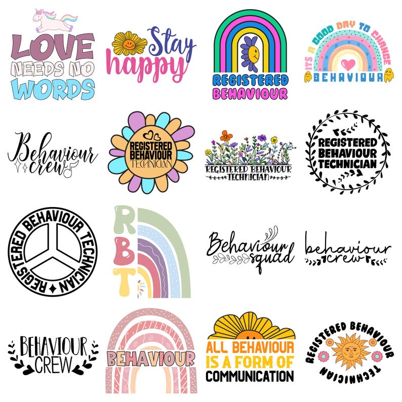 RBT SVG Bundle: Behavior Technician Designs (digital Download) - Etsy