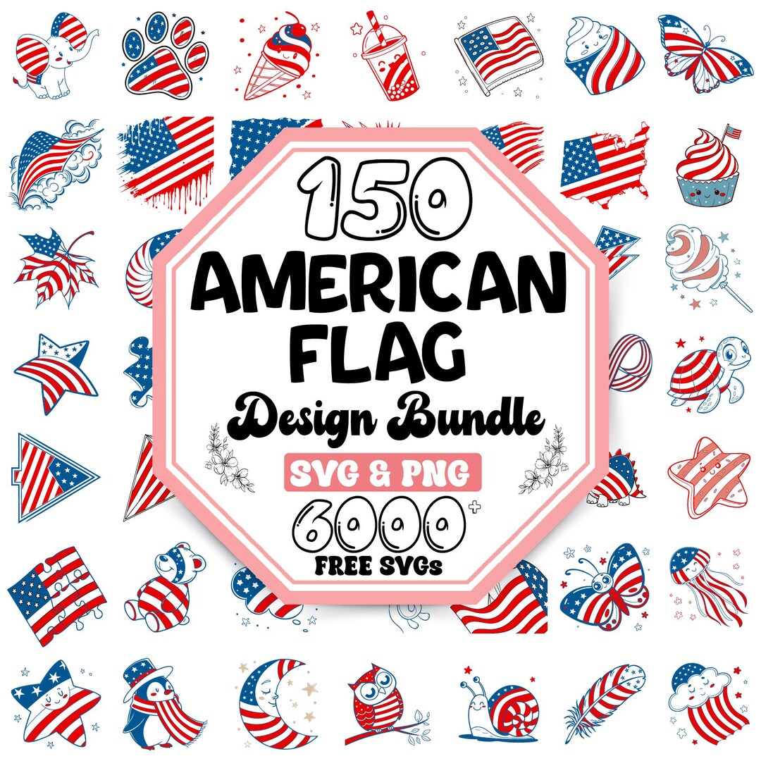 Buy American Flag Svg Bundle |united States Flag Svg |patriotic Flag ...