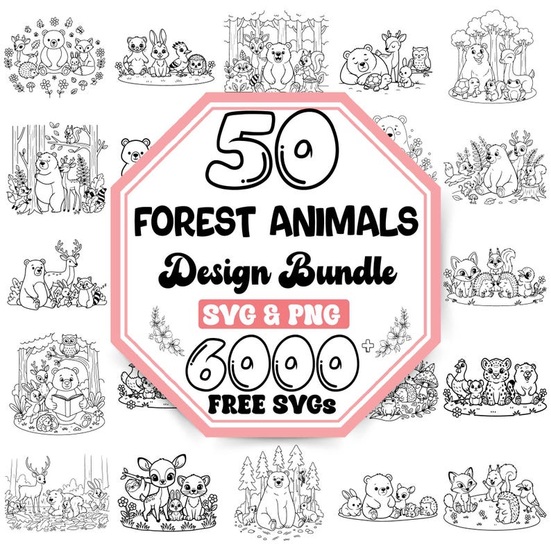 Forest Animals Svg Bundle |farm Animal Svg |woodland Animals |safari ...