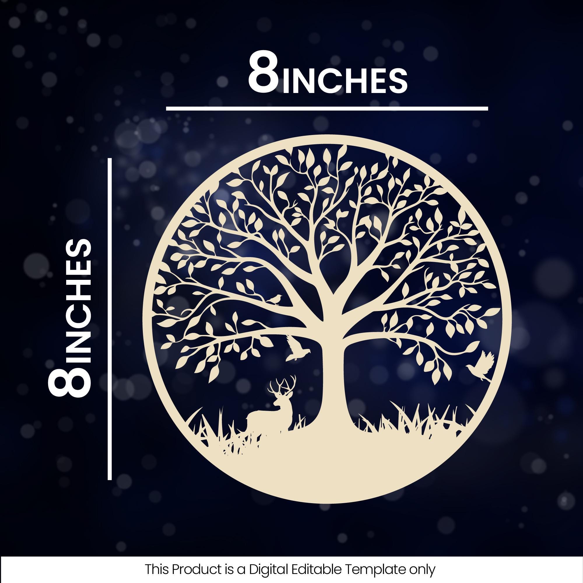 Tree of Life Laser Cut SVG Bundle: Wood Cutting Files (digital Download ...
