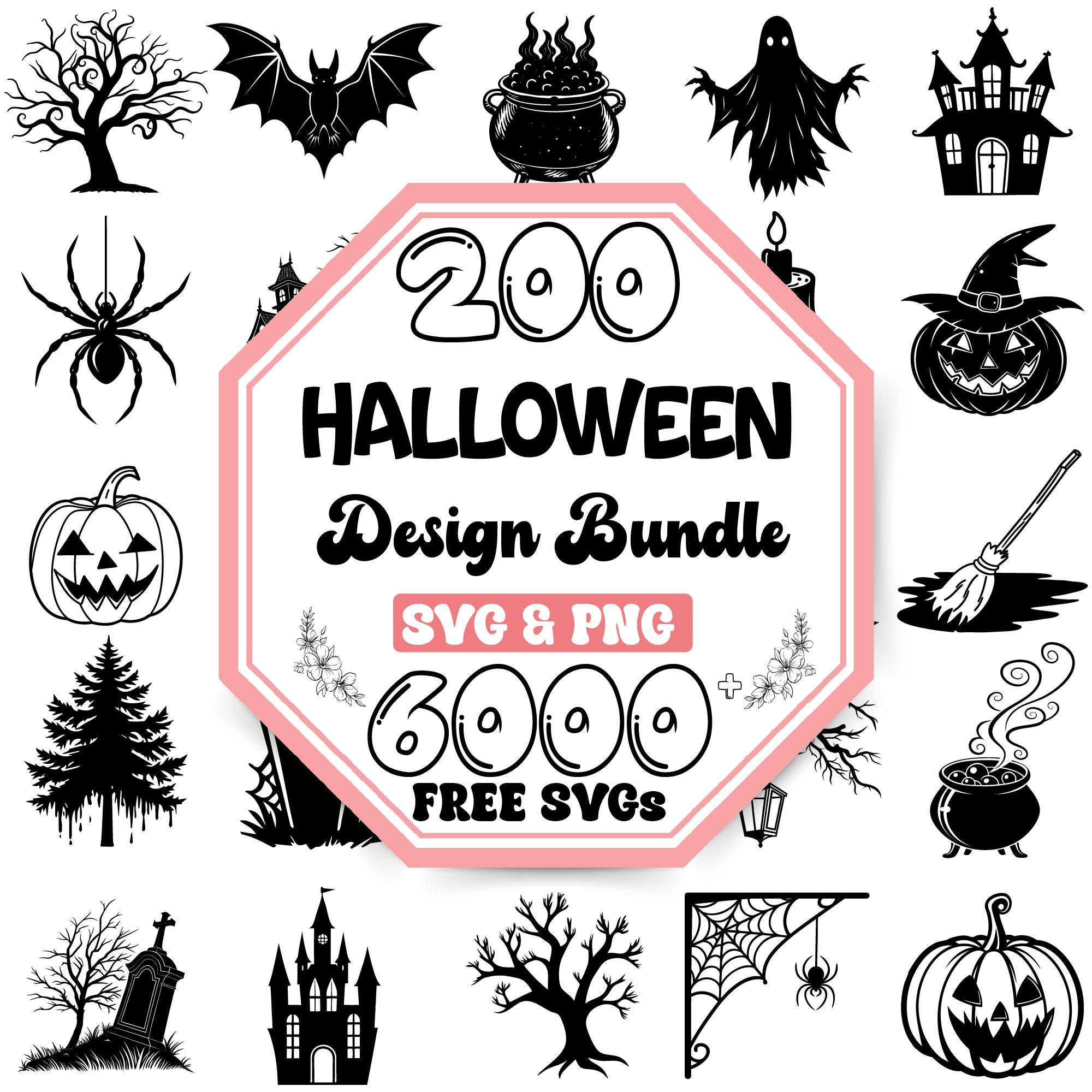 Halloween Silhouette SVG Bundle | Spooky Season Decor (digital Download ...