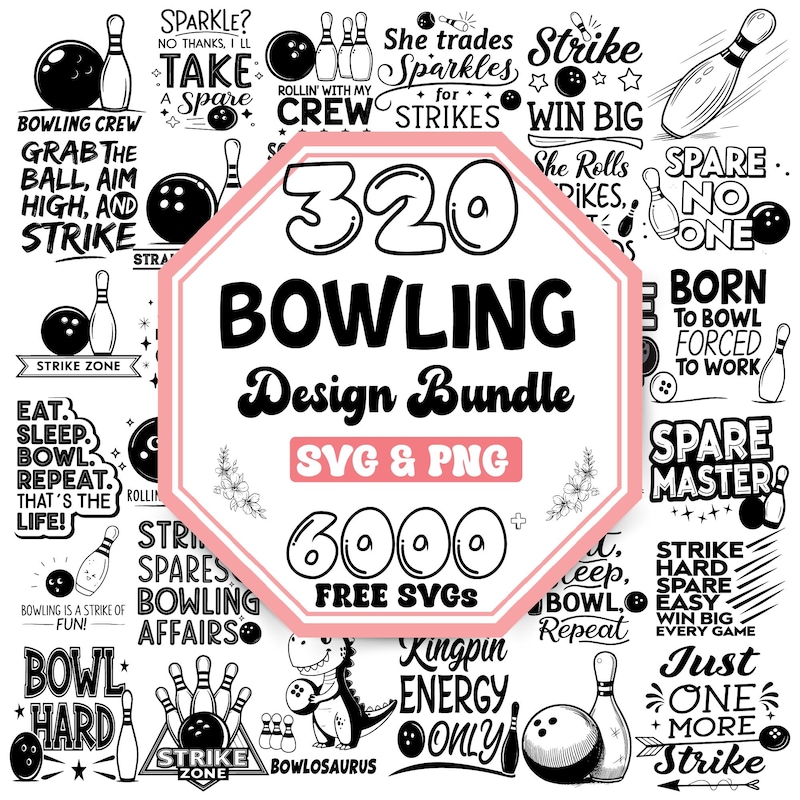 Bowling Svg - Etsy