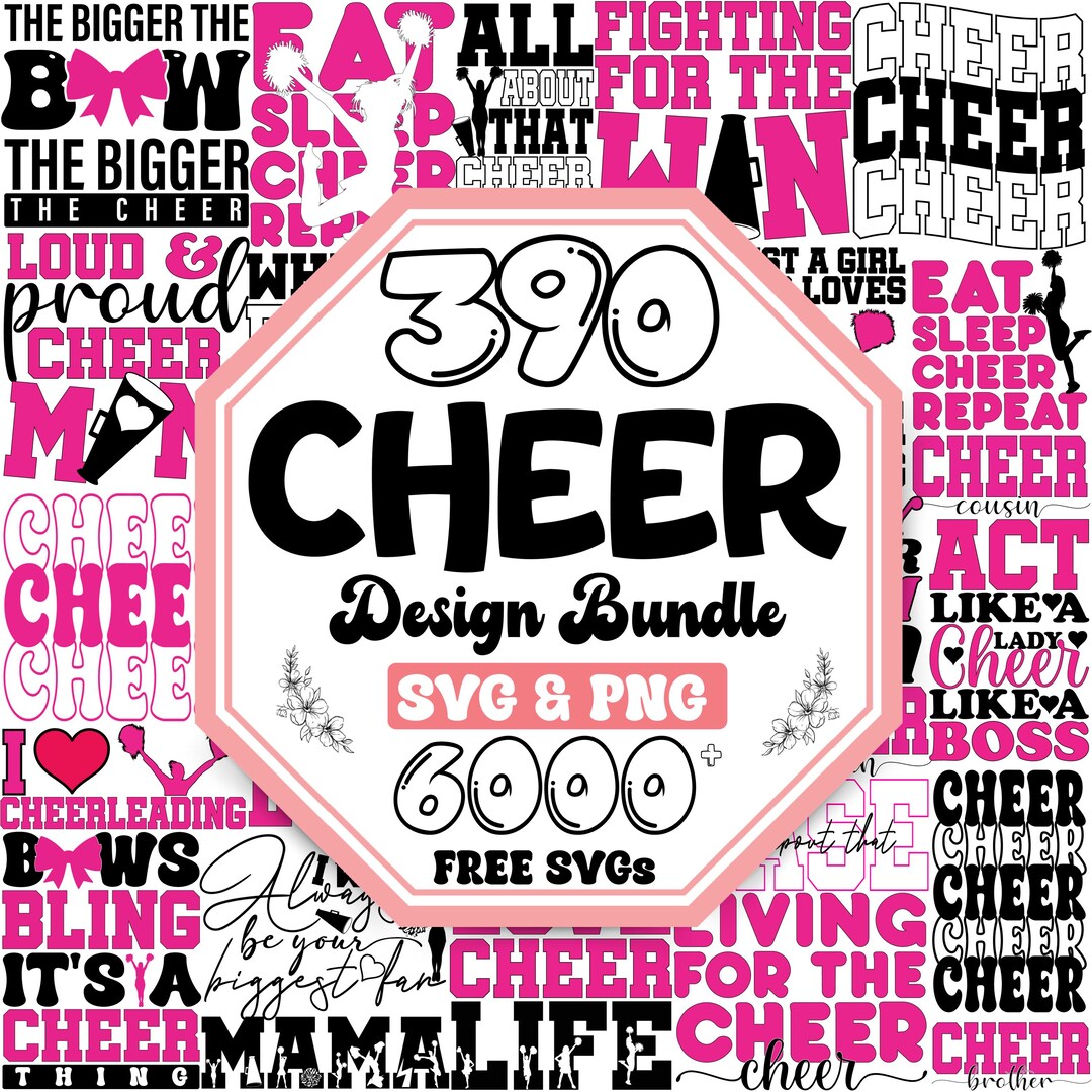 Cheer Svg Bundle | Cheerleading Svg | Cheer Svg | Cheer Squad Svg ...