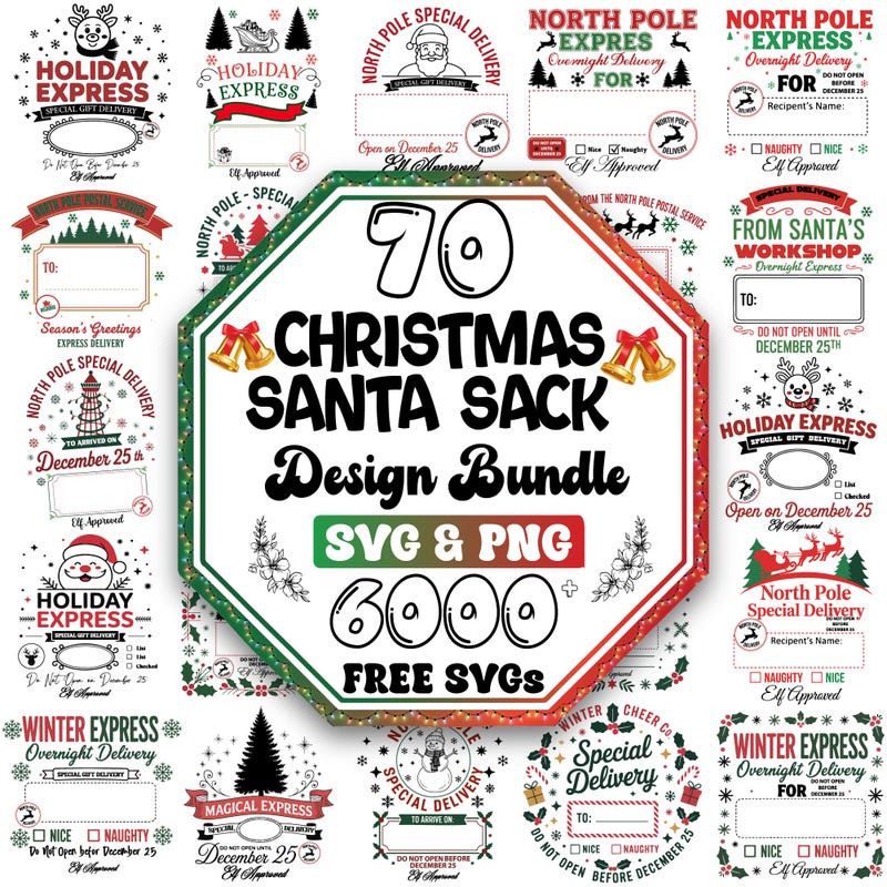 Santa Sack - Etsy