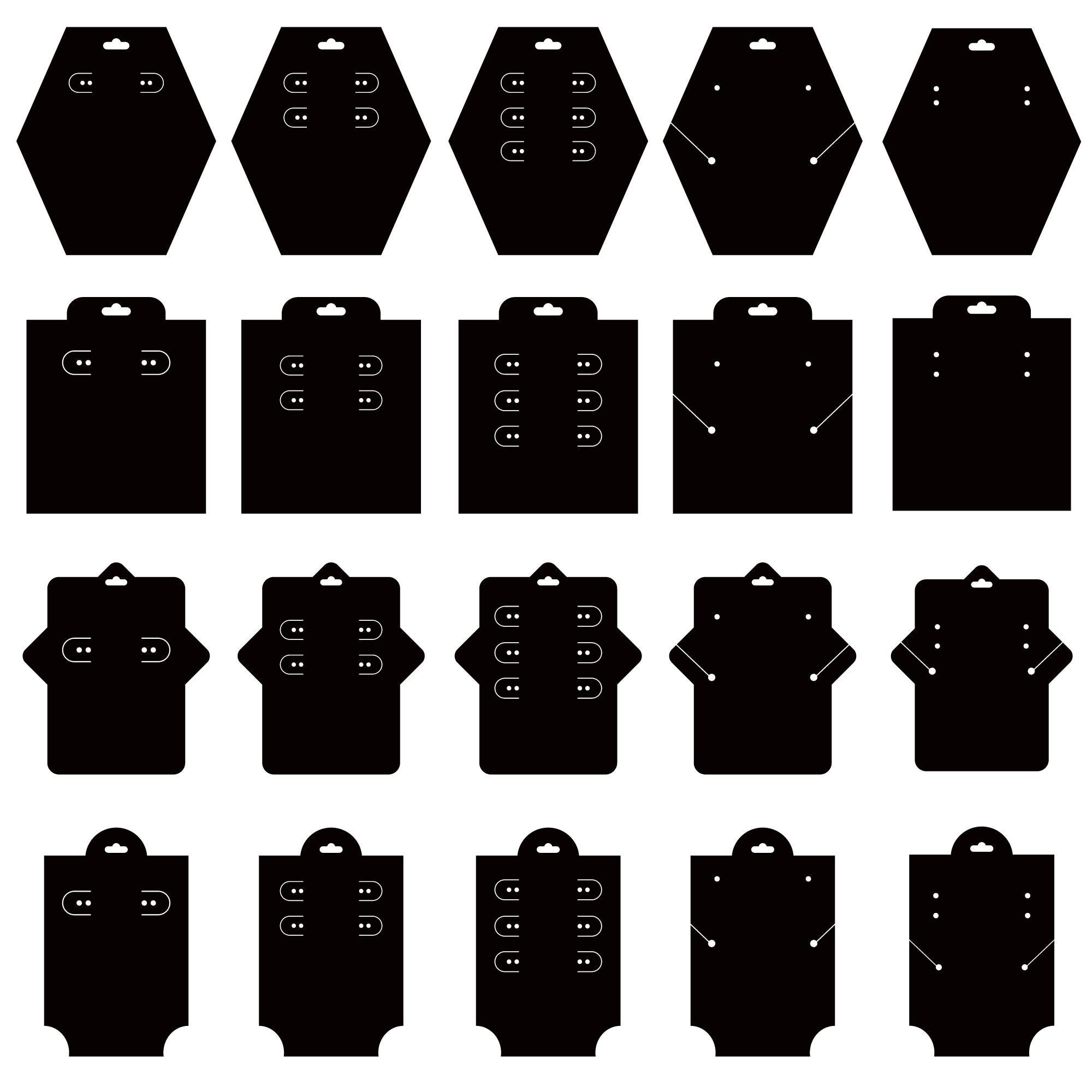 Earring Card SVG Bundle: Jewelry Packaging Templates (digital Download ...