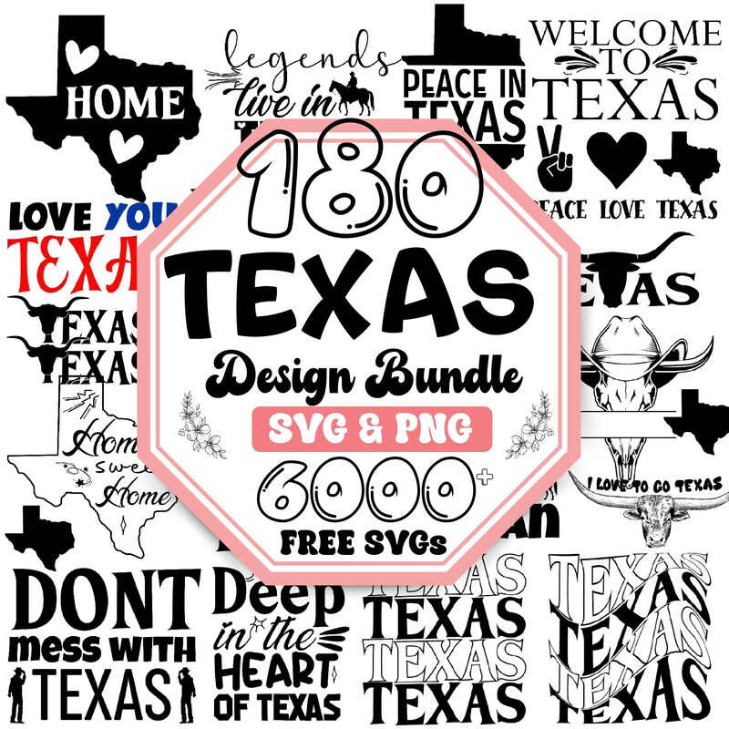 Texas Svg - Etsy