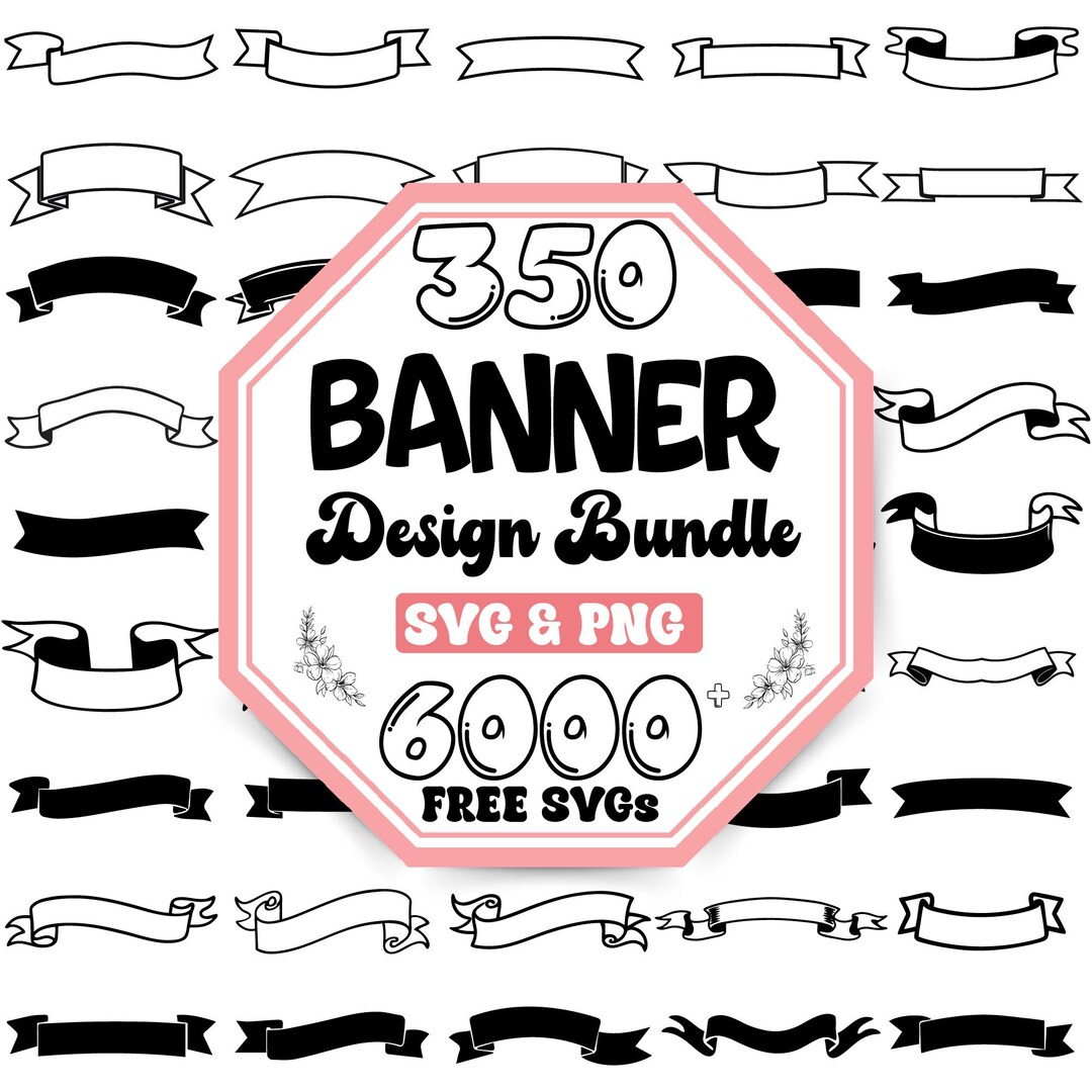 Banner Svg Bundle |birthday Party Banner Svg |garland Banner Svg ...