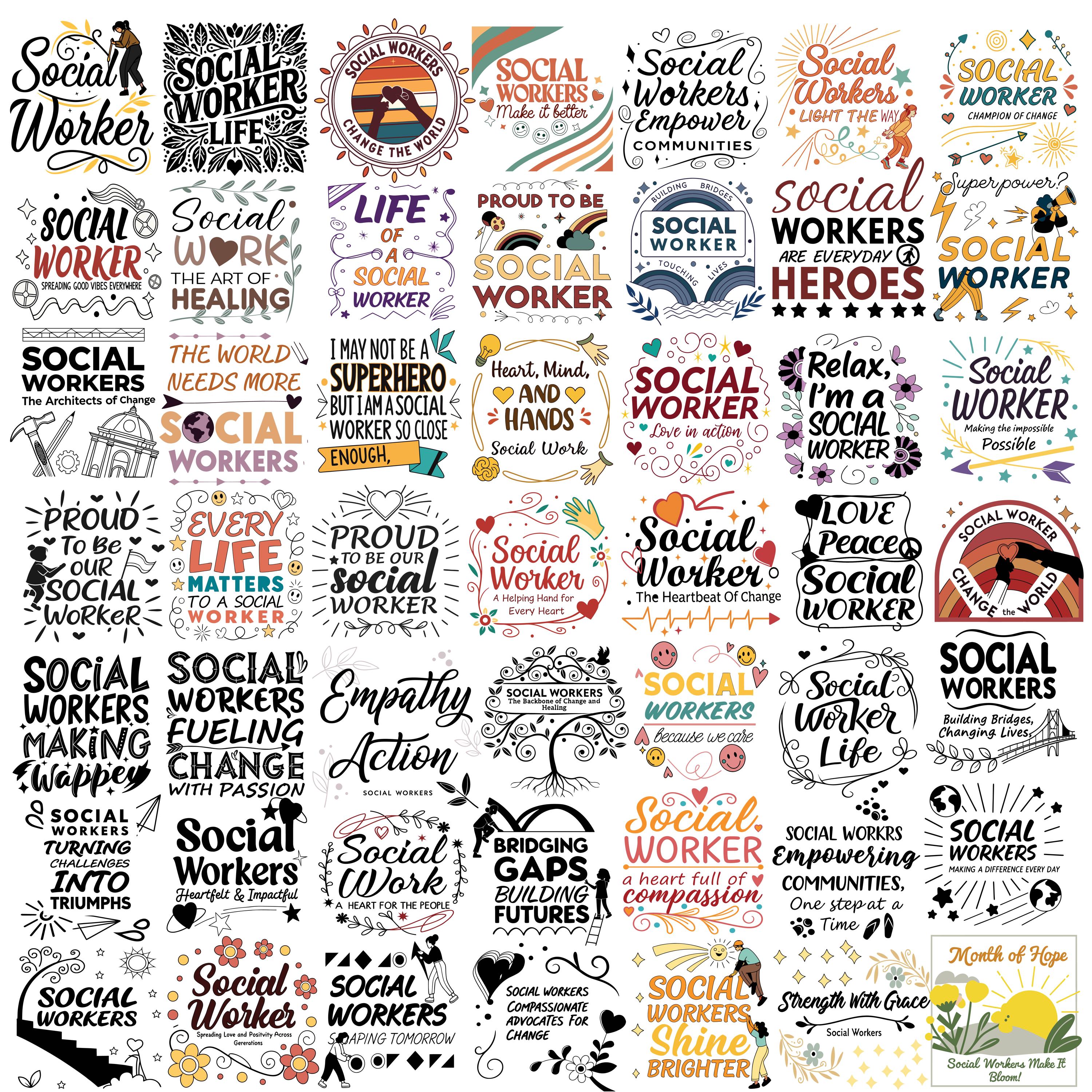 Social Worker SVG Bundle: Shirt Designs, Gifts (digital Download) - Etsy