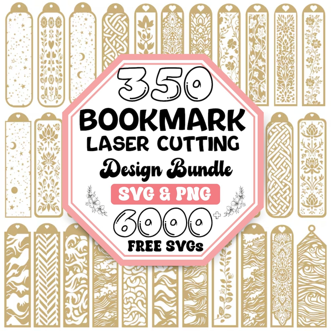 Laser Cut Bookmark SVG Designs Bundle (digital Download) - Etsy
