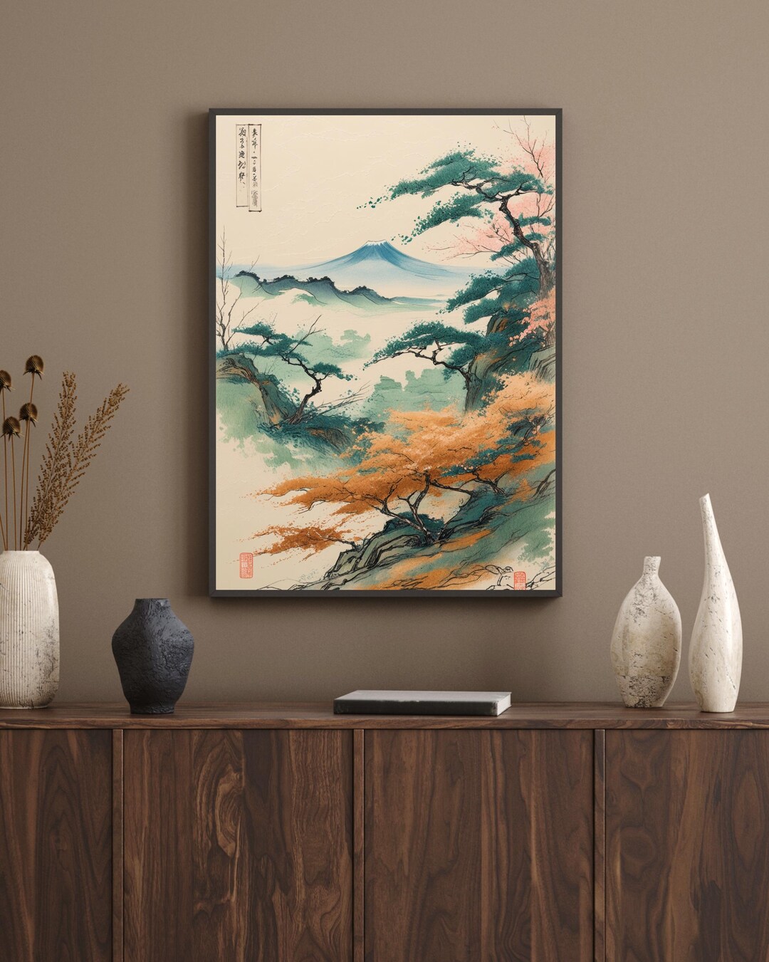 Serenity of Mount Fuji Japanese Landscape Art print - Etsy