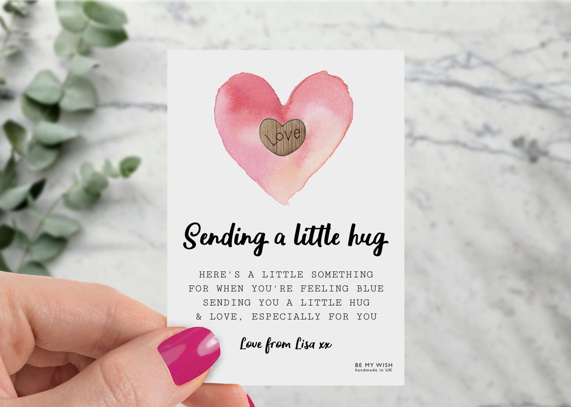 Pocket Hug a Little Pocket Hug Poem Personalised Card Poem - Etsy