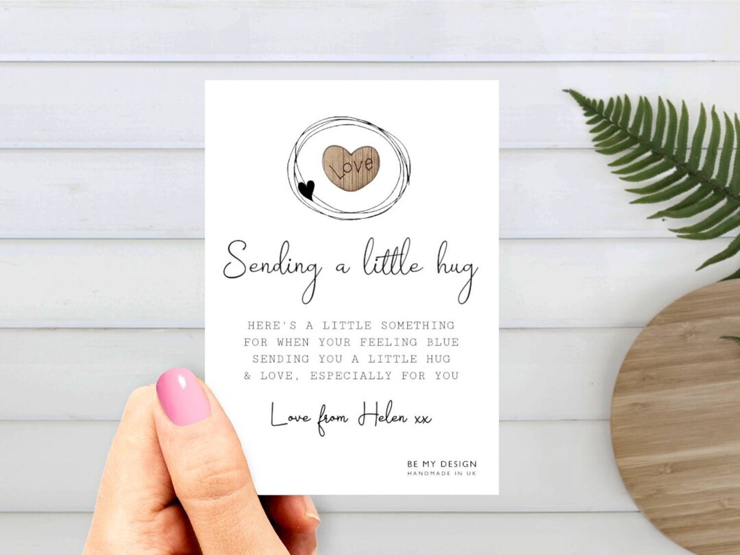 Pocket Hug a Little Pocket Hug Poem Personalised Card Poem - Etsy