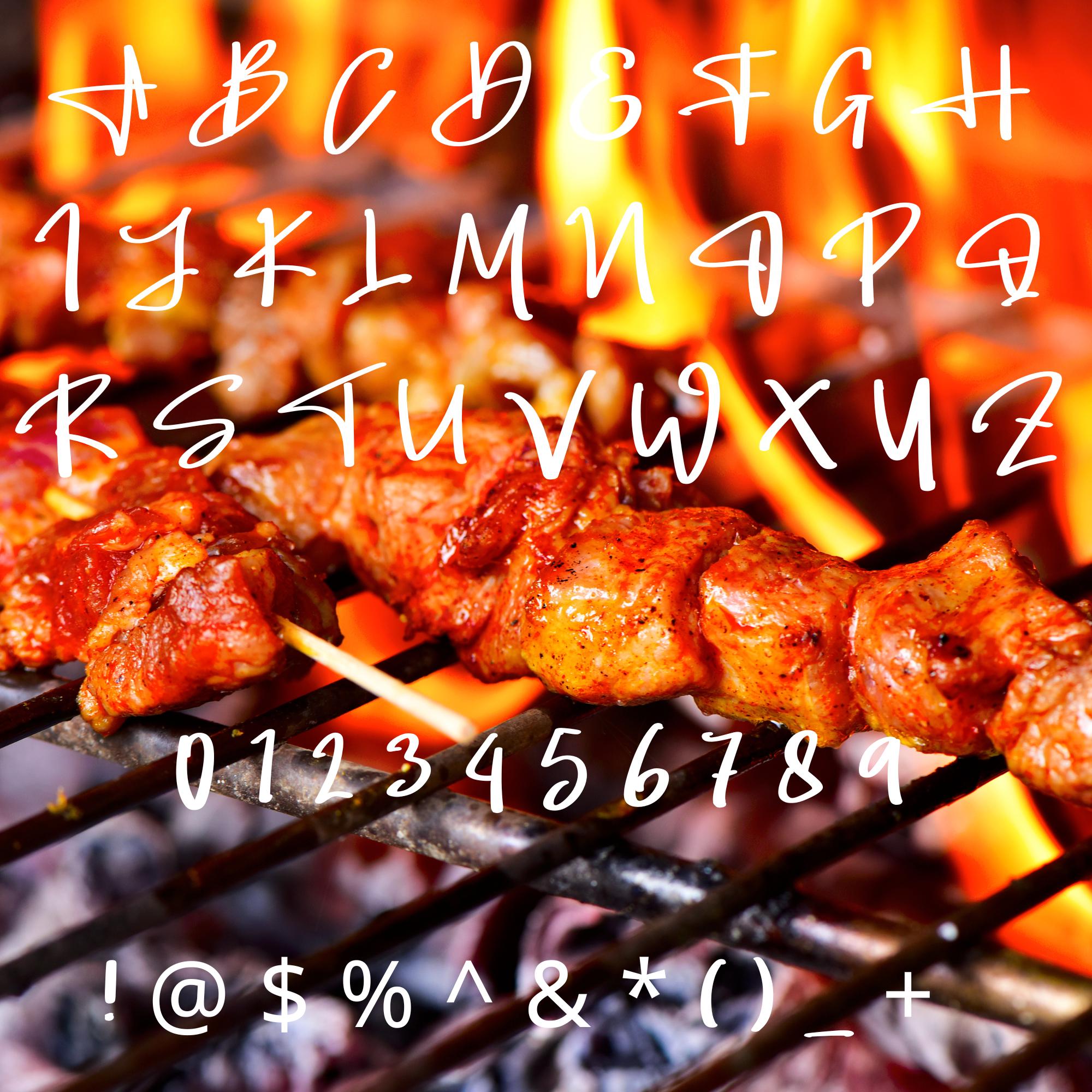 Barbecue Summer Style Font, Canva Fonts, Cricut Fonts, Procreate Fonts ...