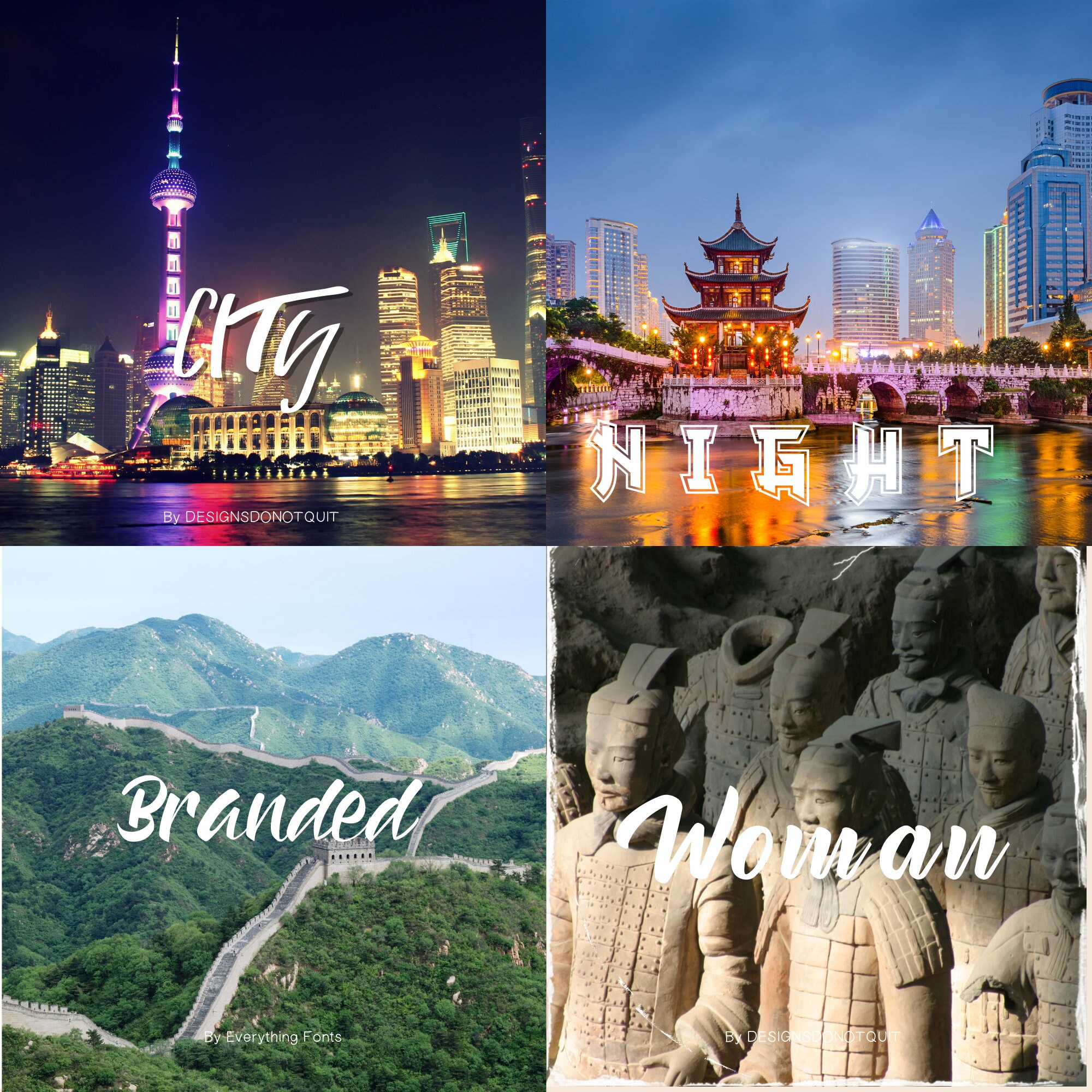 6 Japanese Fonts Bundle Canva Fonts, Cricut Fonts, Procreate Fonts ...