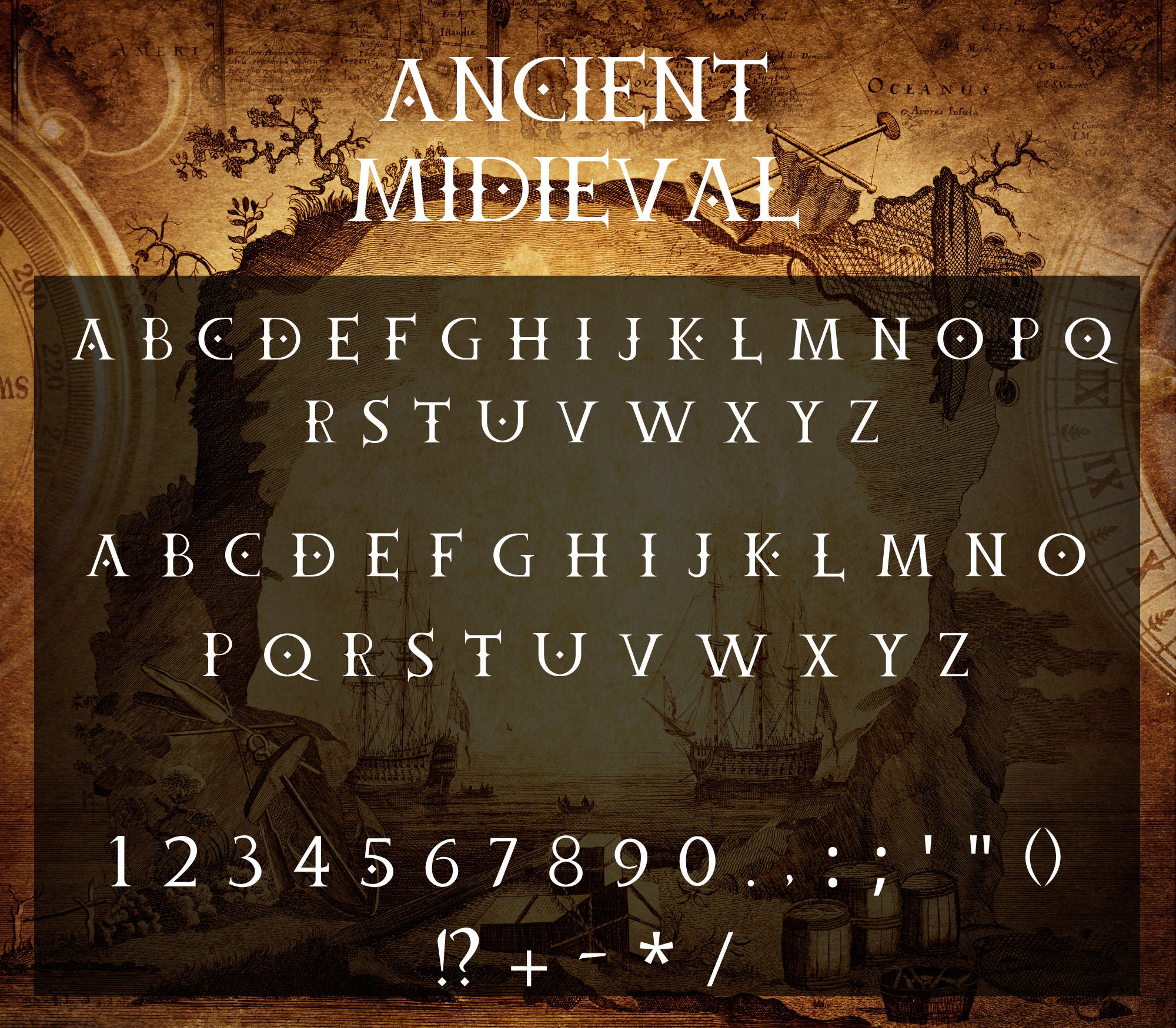 10 Historic Fonts Bundle Canva Fonts, Cricut Fonts, Procreate Fonts ...