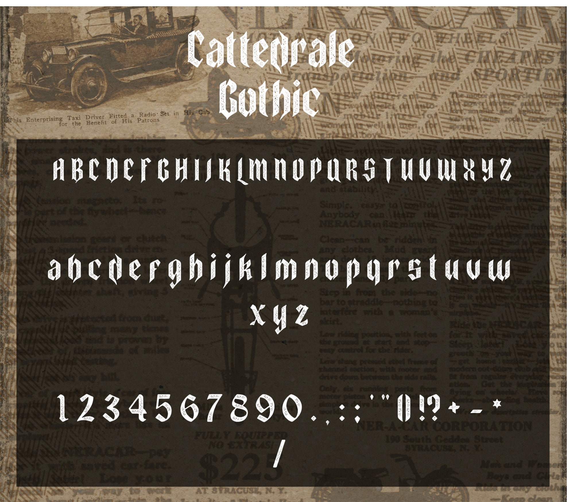 10 Gothic Fonts Bundle Canva Fonts, Cricut Fonts, Procreate Fonts ...