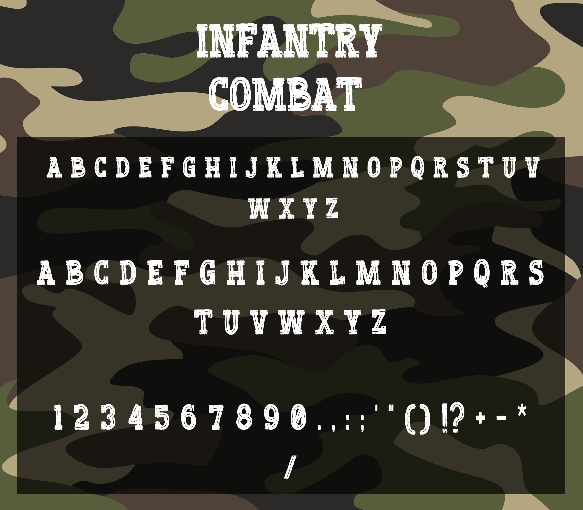 10 Military Fonts Bundle Canva Fonts, Cricut Fonts, Procreate Fonts ...