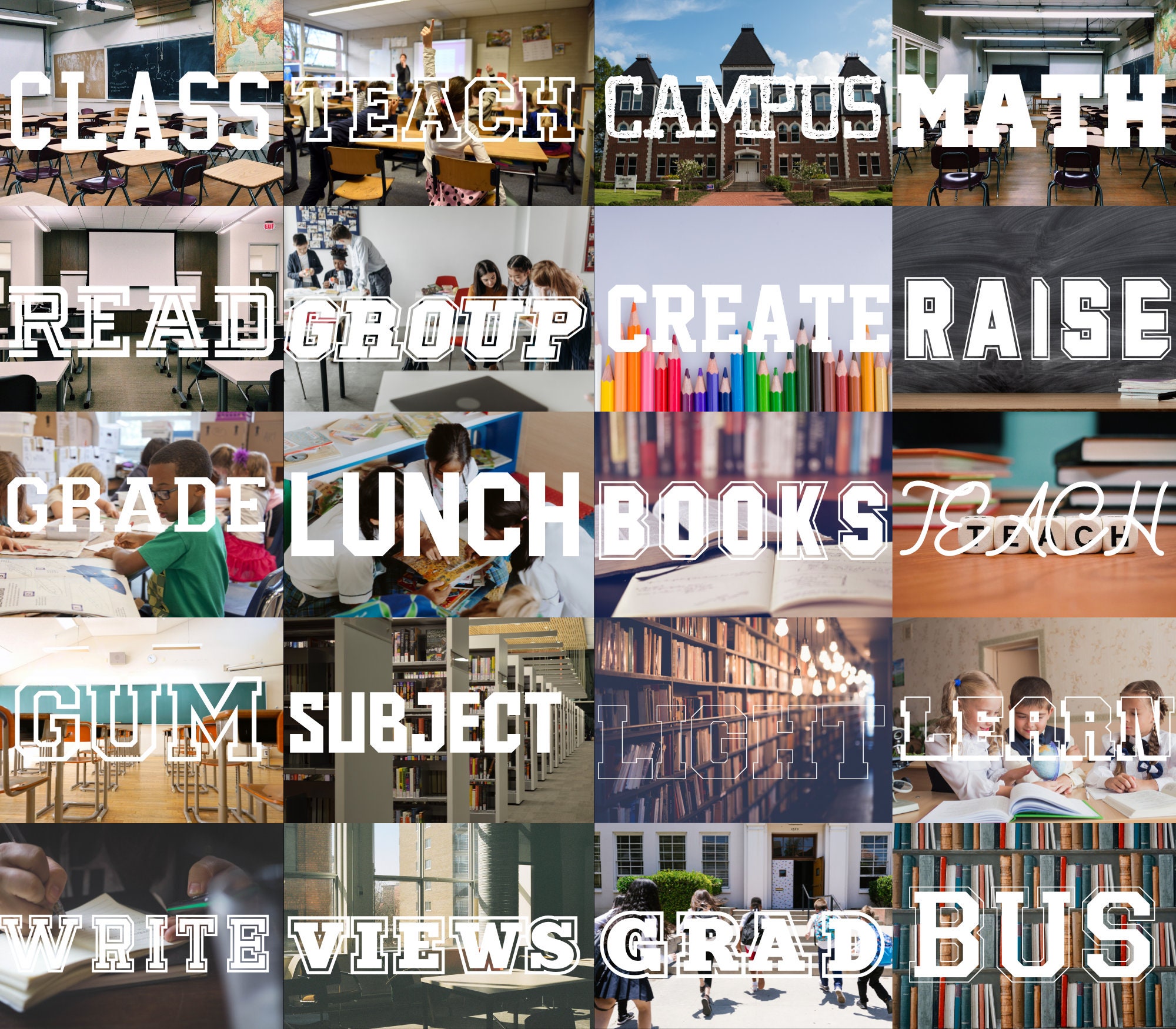 65 School Fonts ttf, WOFF, WOFF2, PS, Formats Included Fonts for Cricut ...