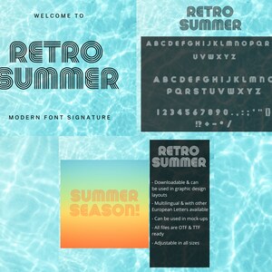 10 Summer Fonts Bundle Canva Fonts, Cricut Fonts, Procreate Fonts ...
