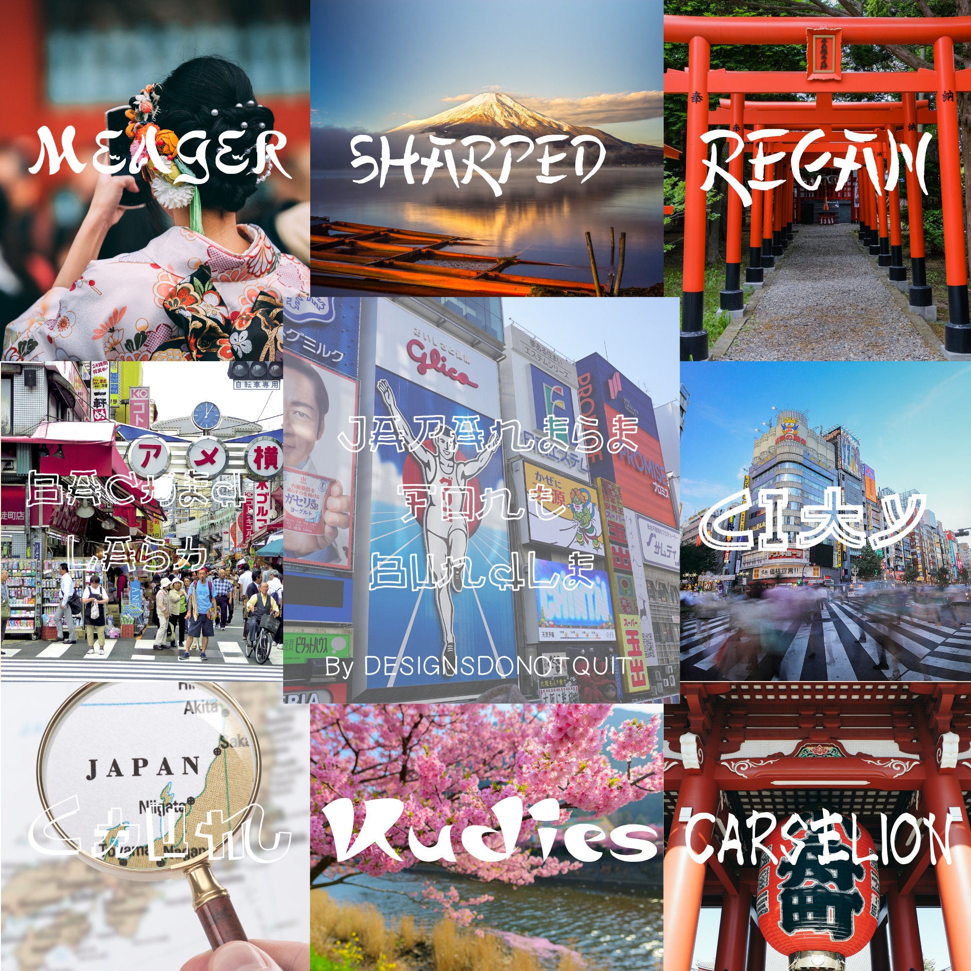 12 Japanese Fonts Bundle Canva Fonts, Cricut Fonts, Procreate Fonts ...