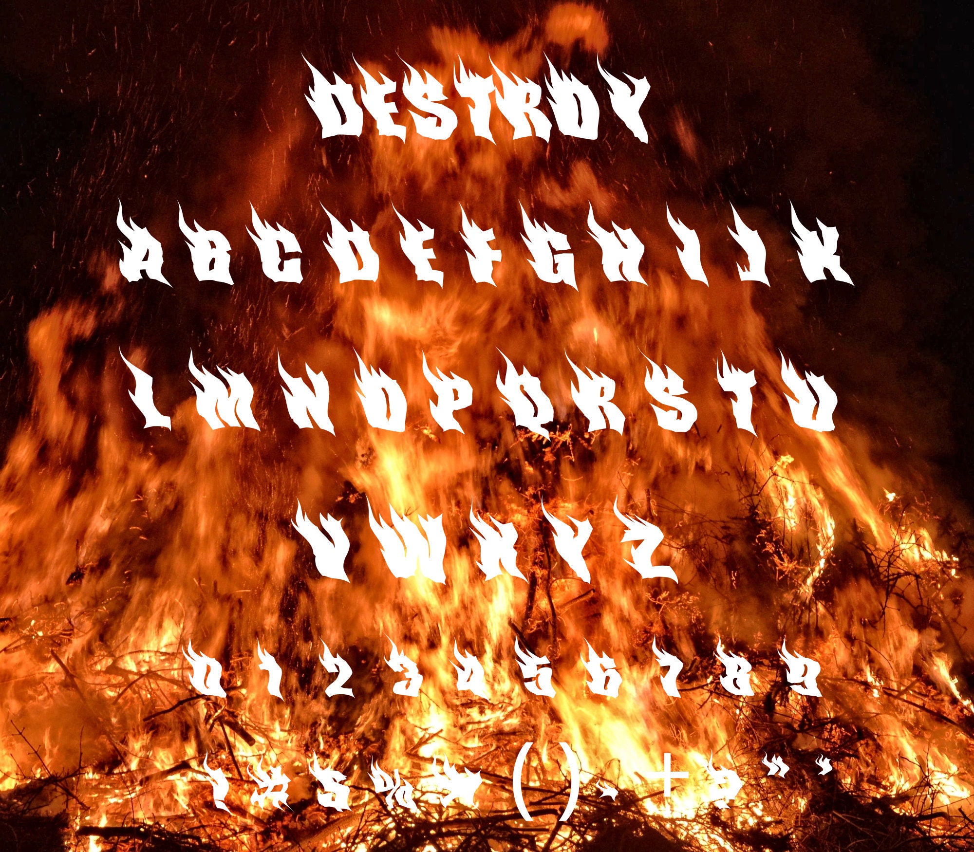 25+ Fire Fonts "ttf, WOFF, WOFF2, PS, Formats Included" Fonts for ...