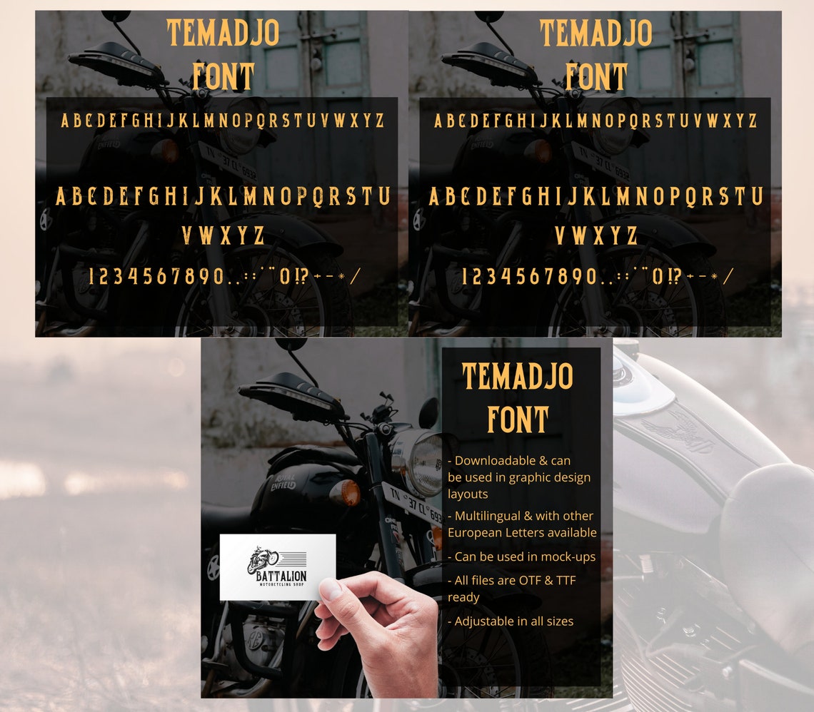 10 Biker Fonts Bundle Canva Fonts Cricut Fonts Procreate - Etsy Australia