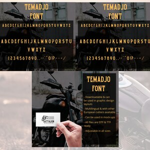 10 Biker Fonts Bundle Canva Fonts, Cricut Fonts, Procreate Fonts ...